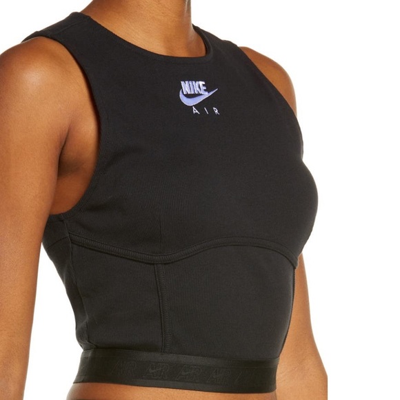 Nike | Tops | Nike Air Crop Rib Tank Size Medium | Poshmark